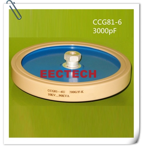 CCG81-6, 3000PF, 10KVDC disc / Plate type high voltage high power RF ...
