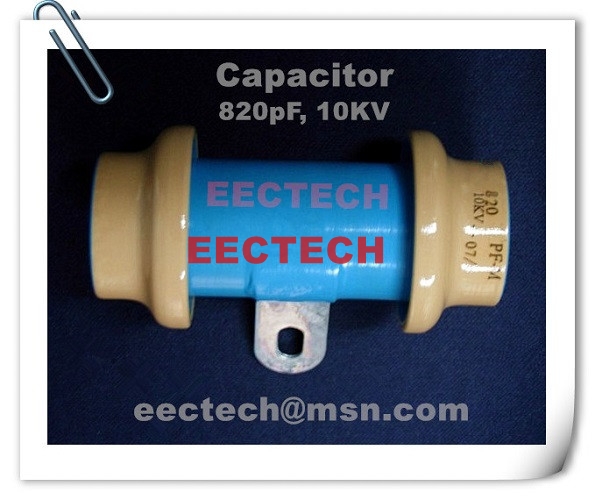 820PF, 10KVDC feed through capacitor