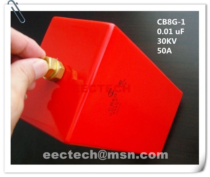 CB8G -1, 0.01uF, 30KV, 50A dry-type compound die capacitor,