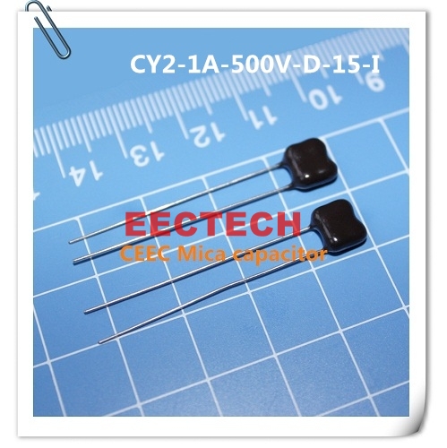 CY2-1A-500V-D-15-I mica capacitor,used in A.C,D.C and high frequency ...