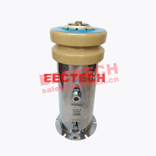 5000pF, 24KV, 3000KVA water cooled tank capacitor