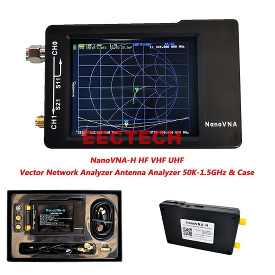 New 2.8 inch LCD Display NanoVNA-H HF VHF UHF Nano VNA Vector Network Analyzer Antenna Analyzer ...