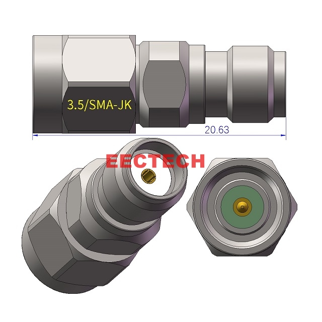 3.5/SMA-JK Coaxial adapter, 3.5/SMA series converters, EECTECH