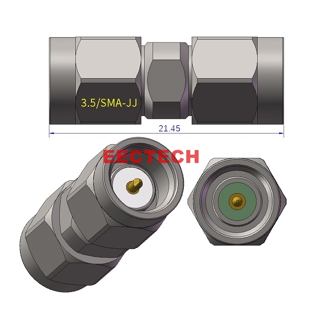 3.5/SMA-JJ Coaxial adapter, 3.5/SMA series converters, EECTECH
