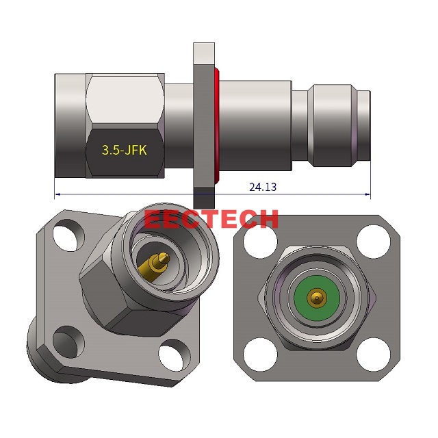 3.5-JFK Coaxial adapter, 3.5 series converters, EECTECH