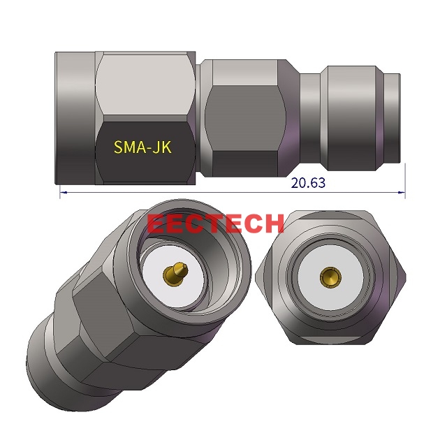 SMA-JK Coaxial adapter, SMA series converter, EECTECH