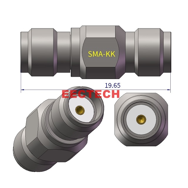 SMA-KK Coaxial adapter, SMA series converter, EECTECH