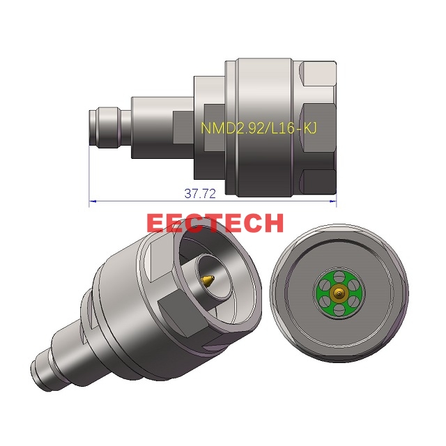 NMD2.92/L16-KJ Coaxial adapter, for VNA cable assembly, NMD1.85,2.4,2.92,3.5K/L16 series ...