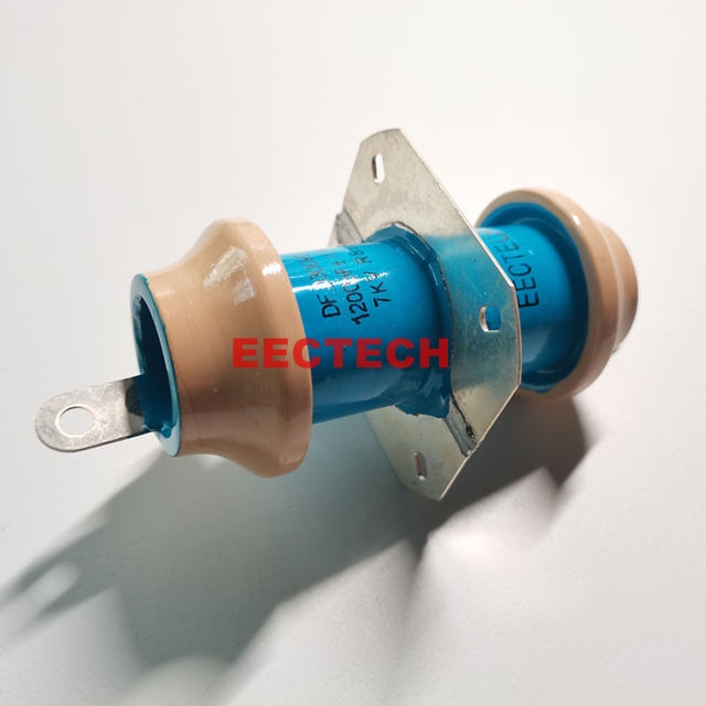 DF030090, 1200PF, 7KVDC feed through capacitor high power high voltage ceramic rf capacitor